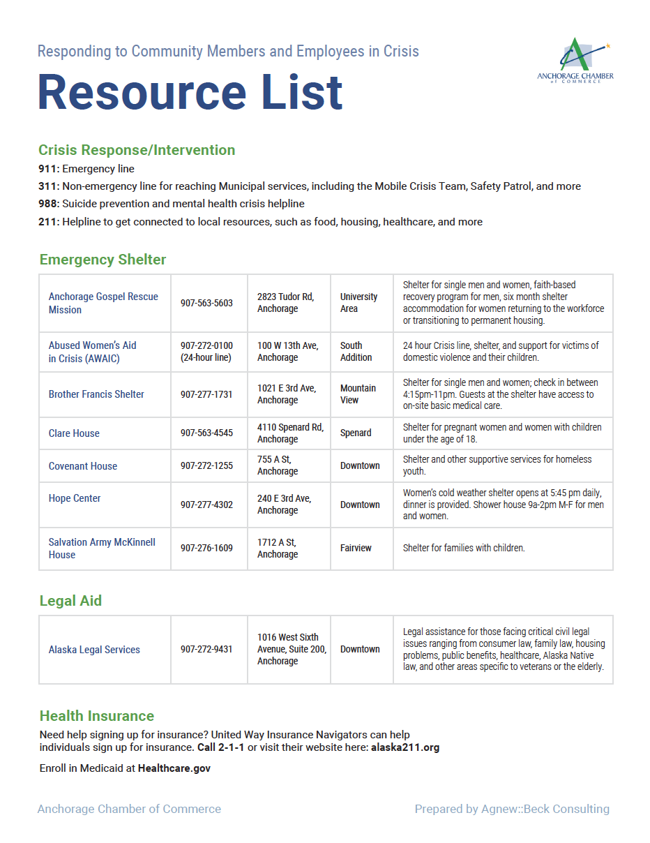 Community Care Kit - Anchorage Chamber